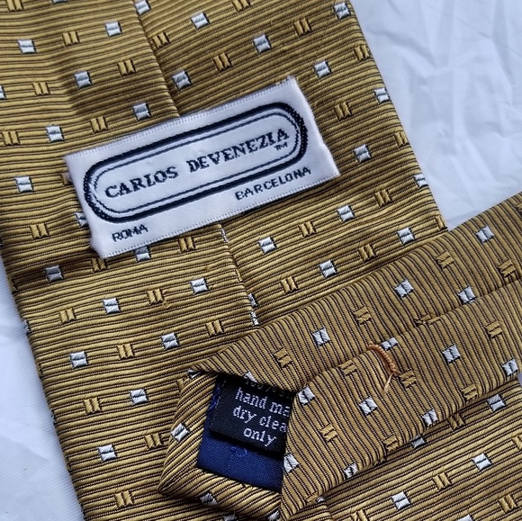 Carlos Devenezia | Accessories | Carlos Devenezia Golden Mustard Geo ...